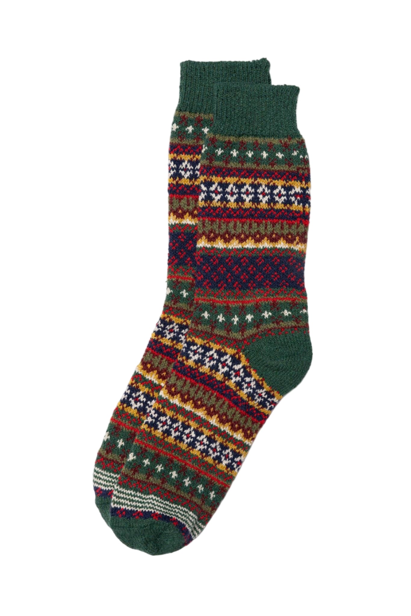 Cotton Fair Isle Sock | Mistletoe – Cowboys and Astronauts